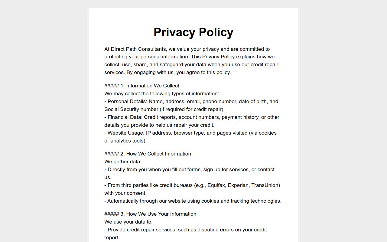 Privacy Policy